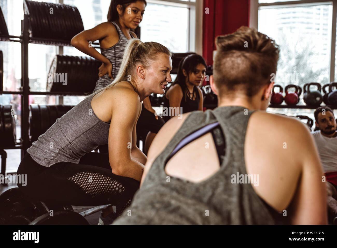 Functional training class working out Stock Photo - Alamy