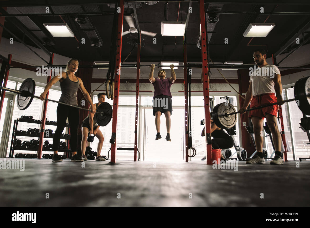 Functional training class working out Stock Photo - Alamy