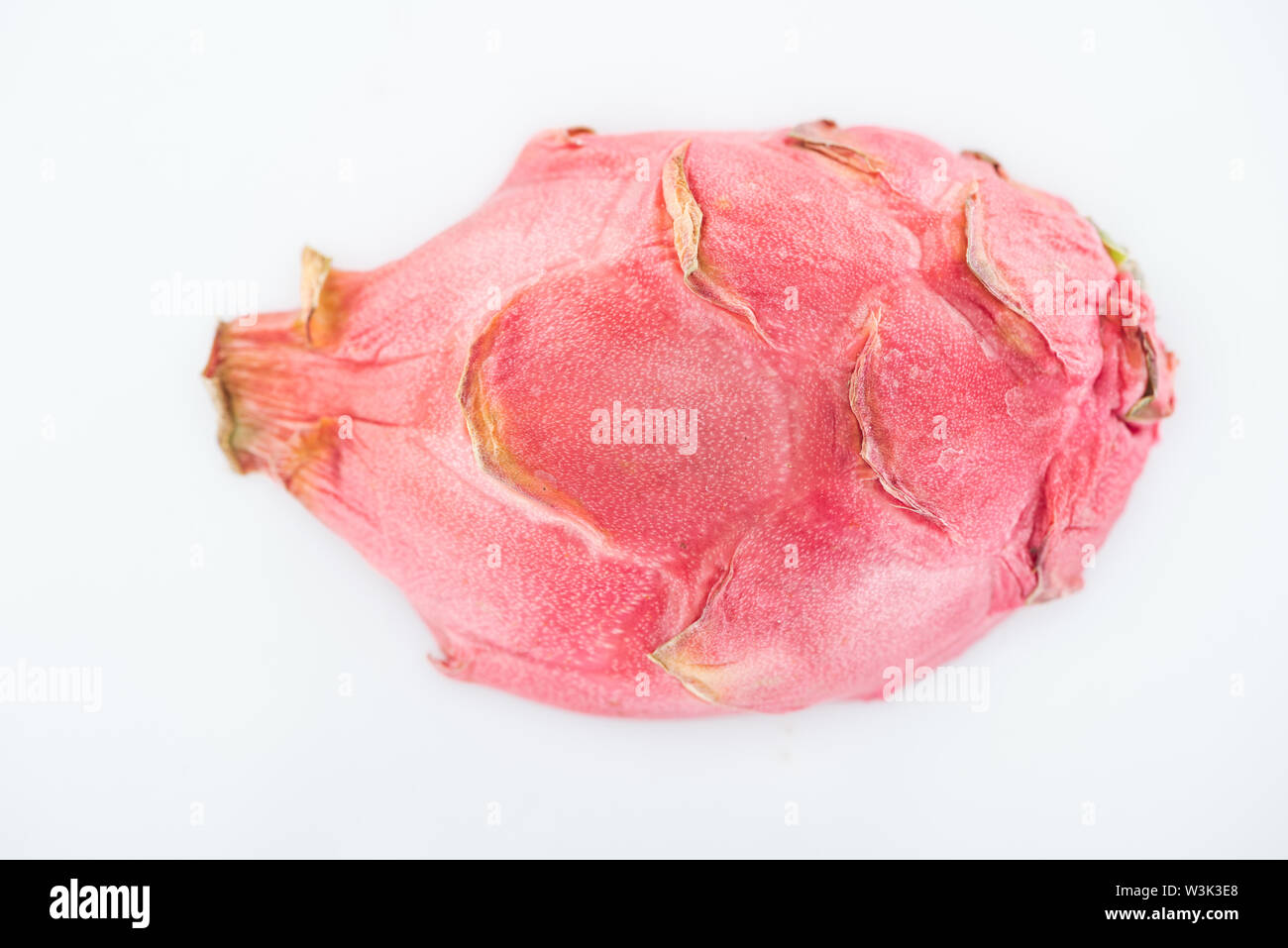 top view of exotic whole ripe pitaya on white background Stock Photo ...