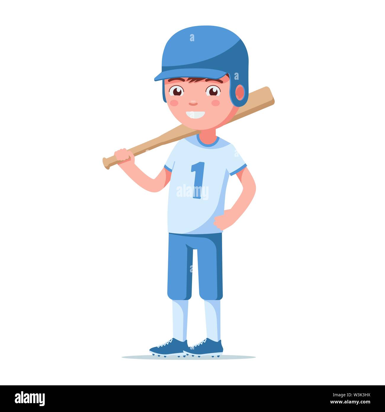 Kid Baseball Player Drawing