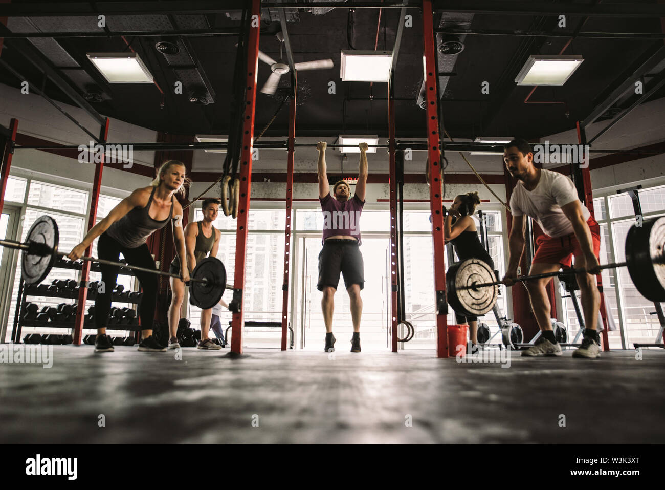Functional training class working out Stock Photo - Alamy