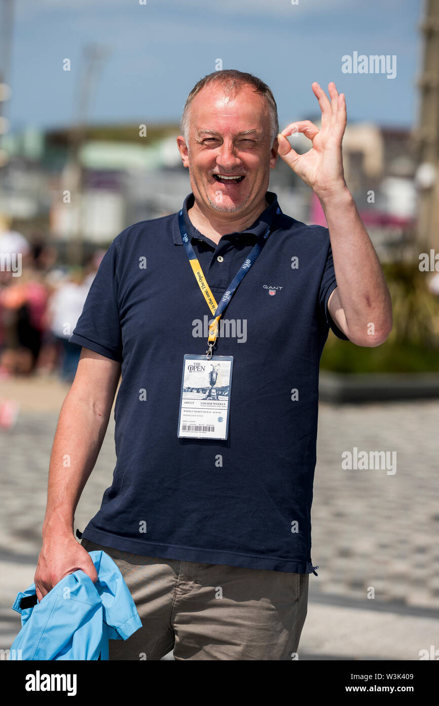 Golf fan John McFeely from Belfast looking forward to action ahead of ...