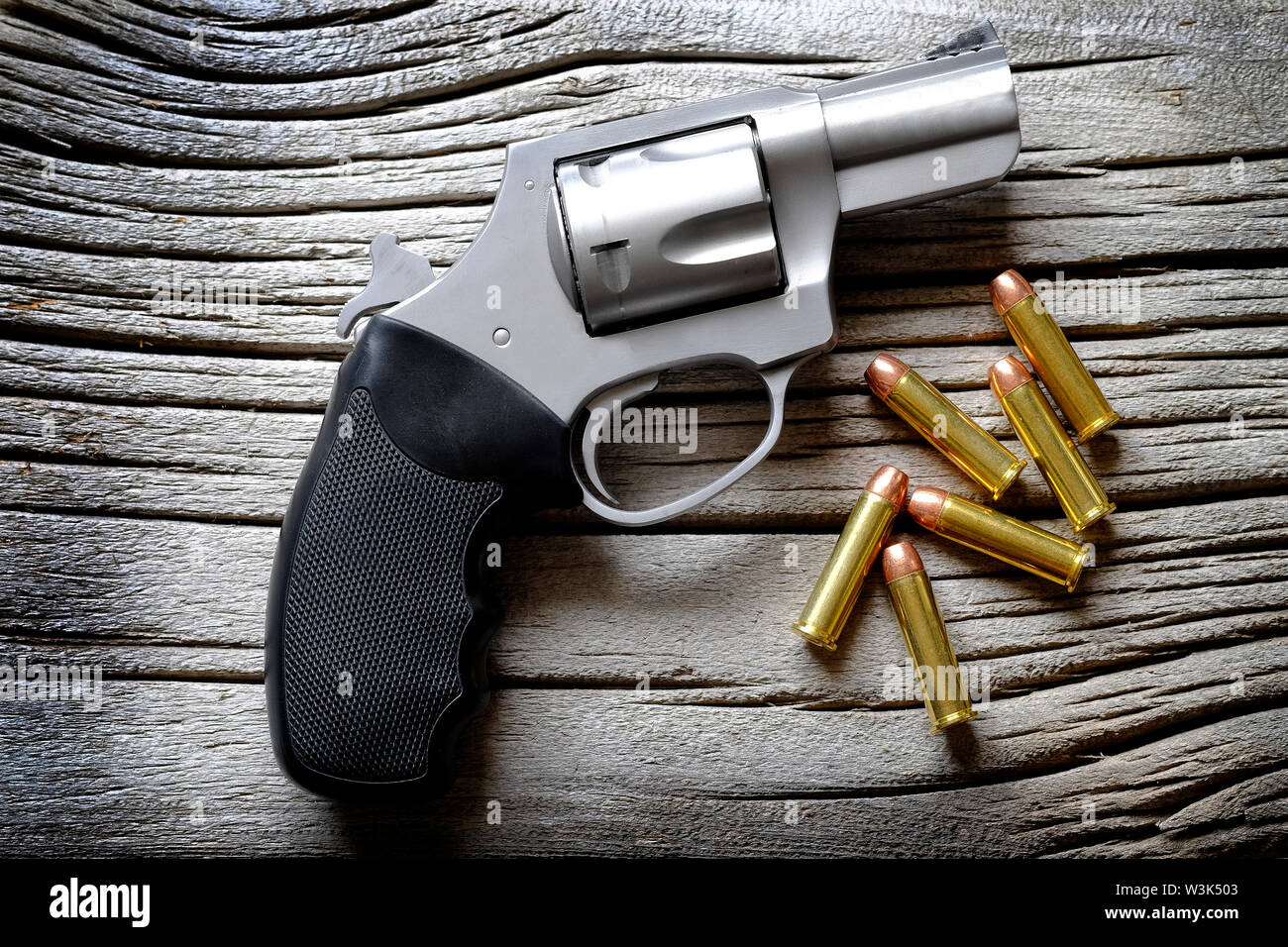 Handgun cylinder for bullets revolver ammunition pistol loaded Stock ...