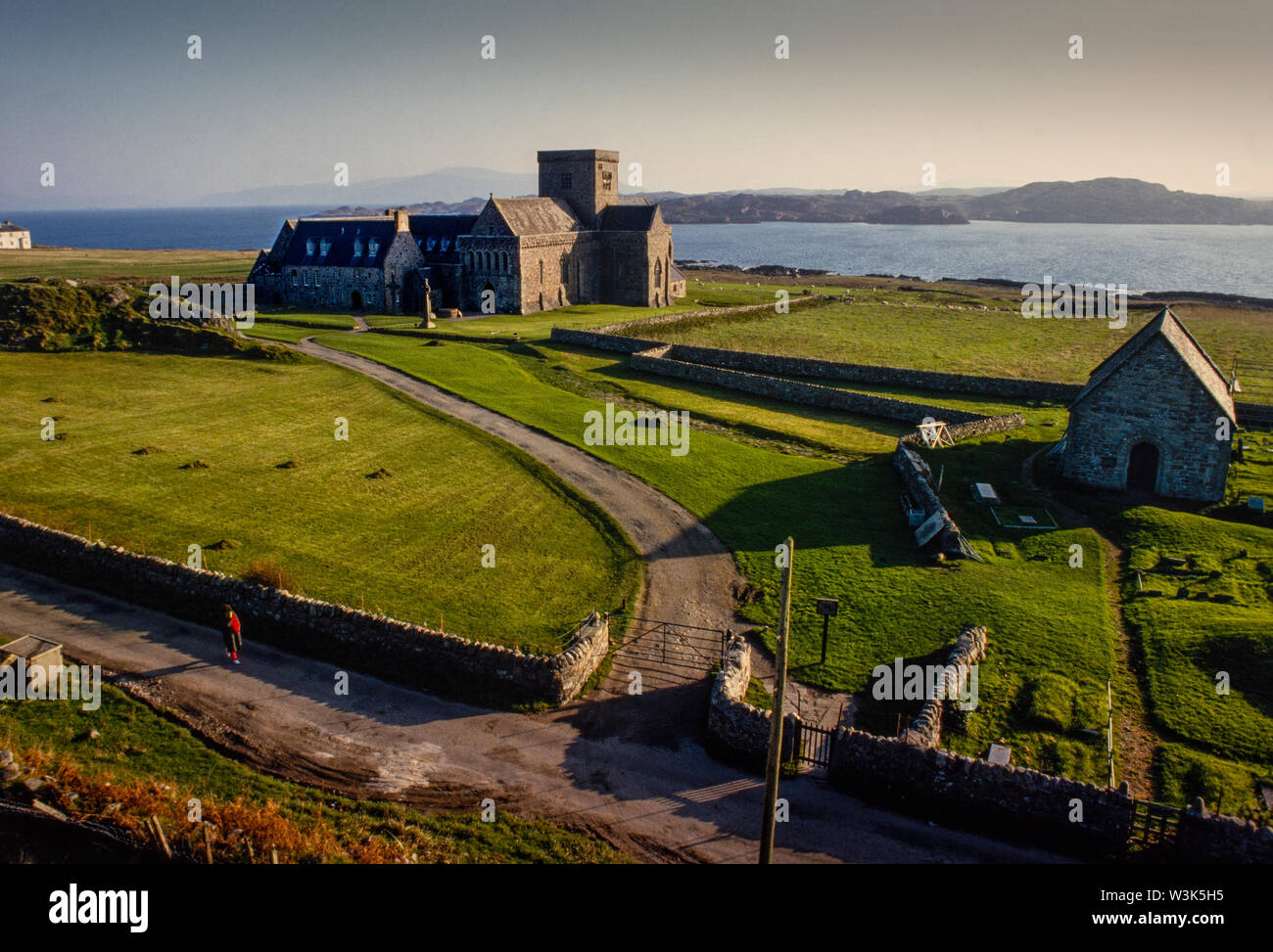 Iona Abbey, Iona Scotland.Iona Abbey is located on the Isle of Iona ...