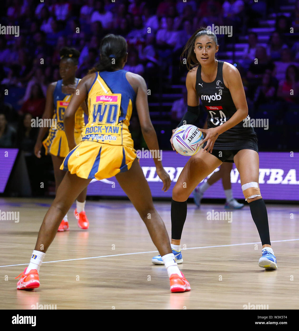 New Zealand's Maria Floau during the Netball World Cup match at the M&S ...