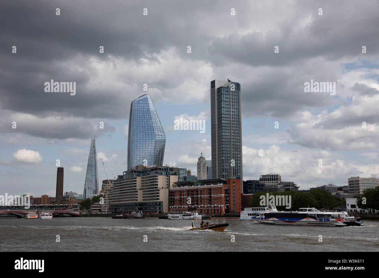 New skyscraper One Blackfriars Bridge and Kings Reach Tower on the ...