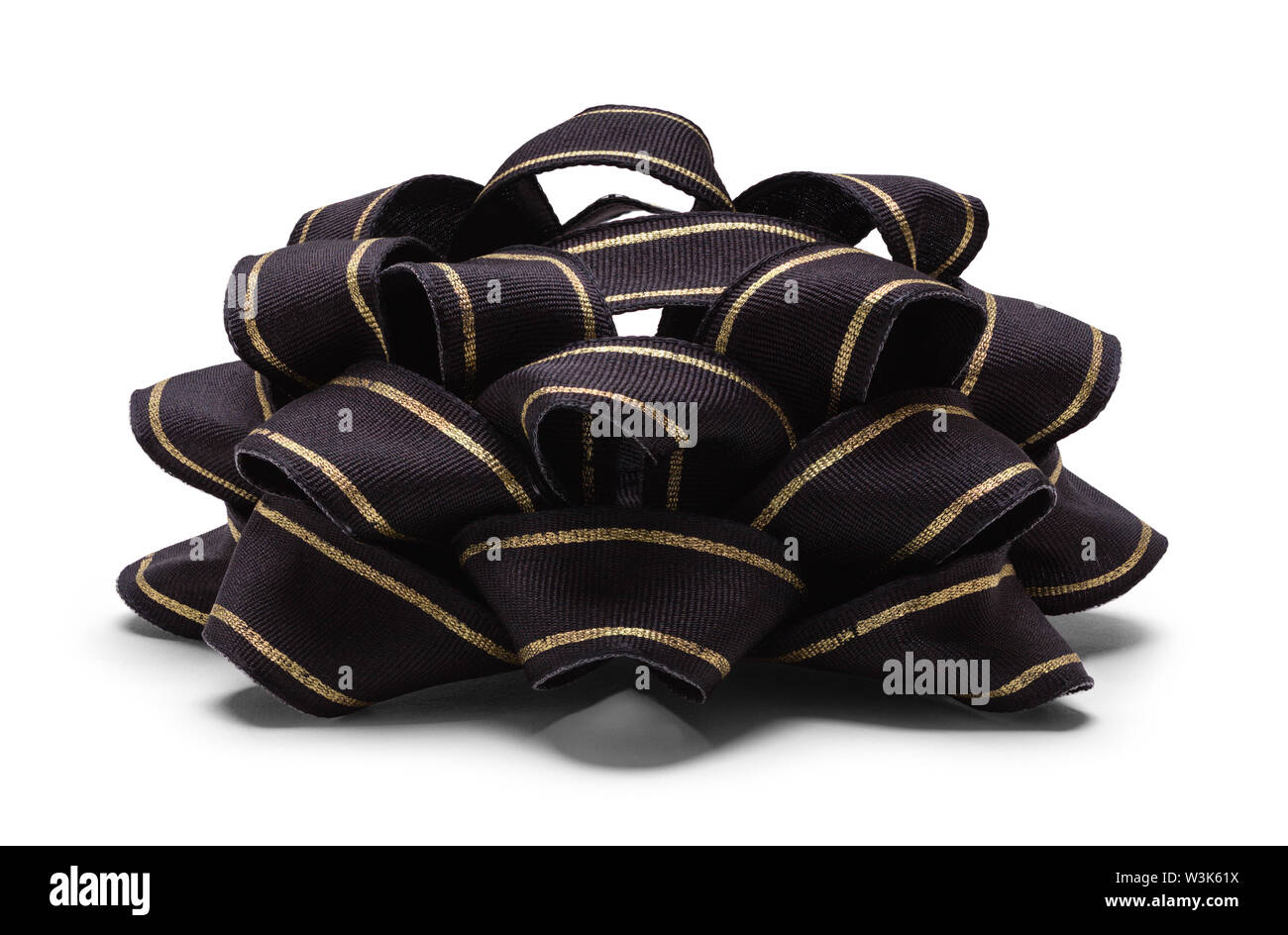 Black Bow Side View Isolated on White Background Stock Photo - Alamy