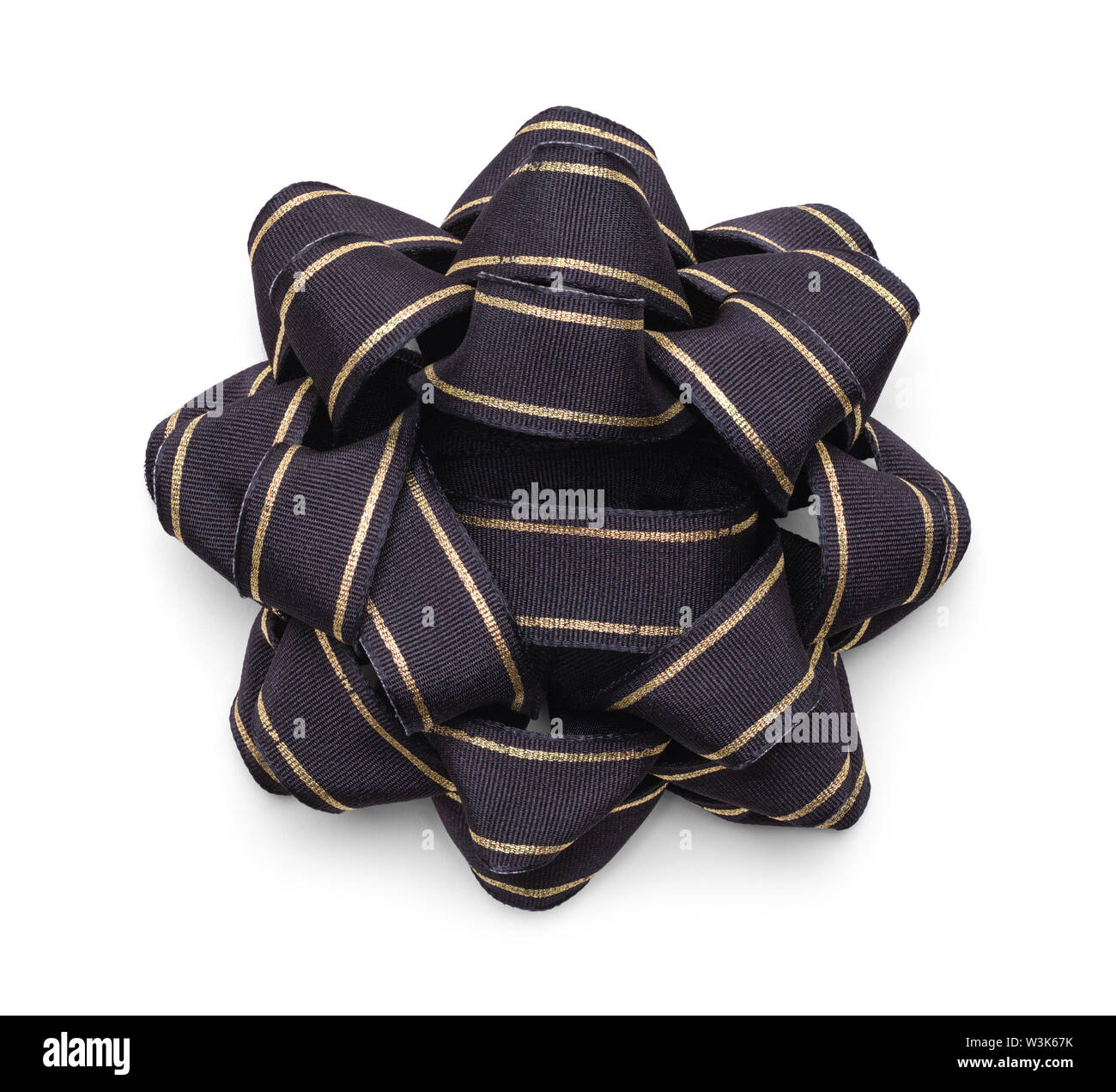 Black Present Bow Isolated on White Background Stock Photo - Alamy