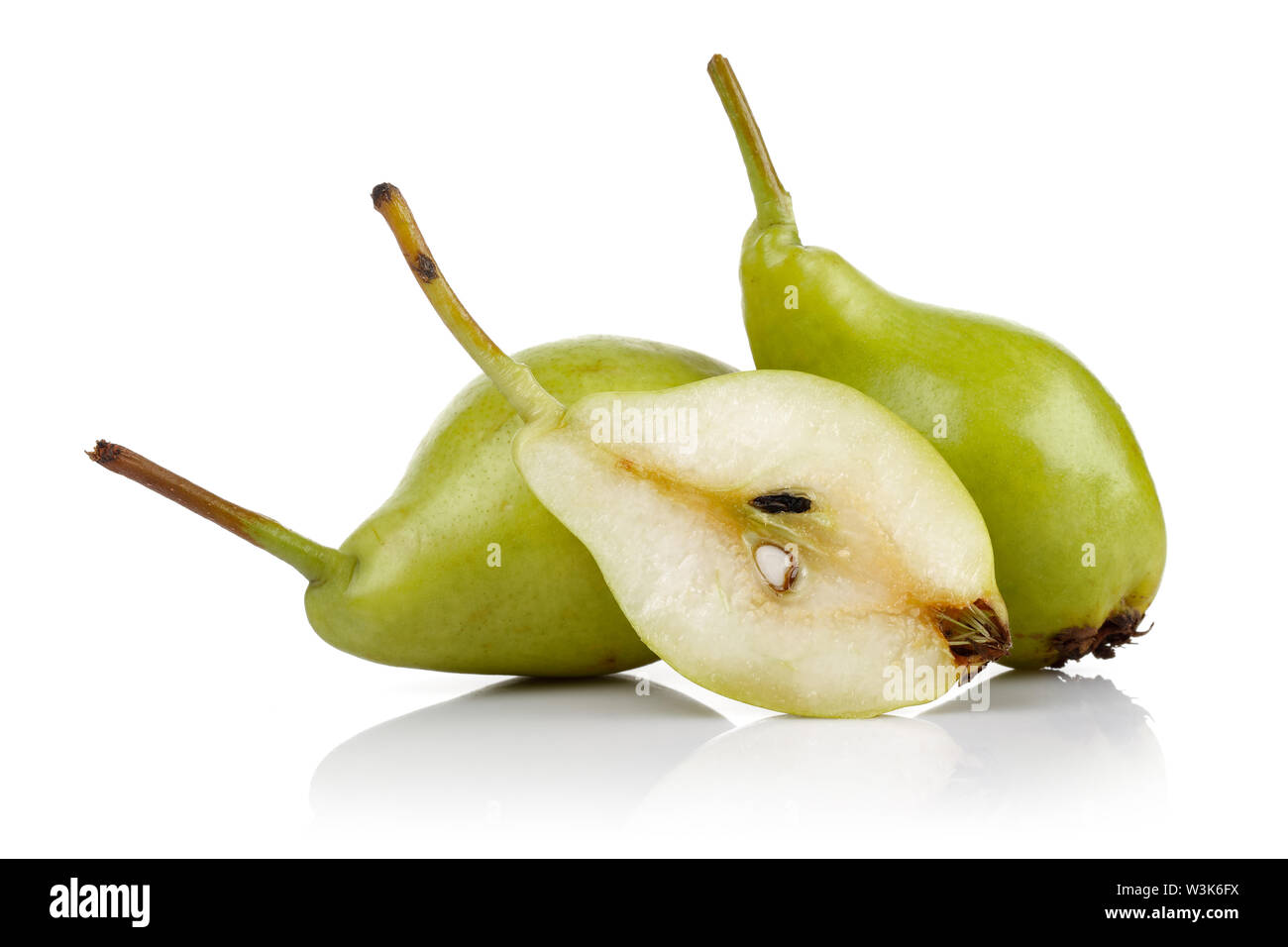 Fresh pear fruits isolated on white background Stock Photo - Alamy