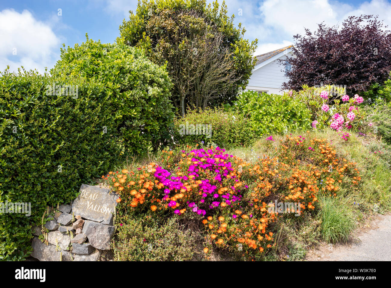A vivid display of flowers outside a property in a “Ruette Tranquille ...