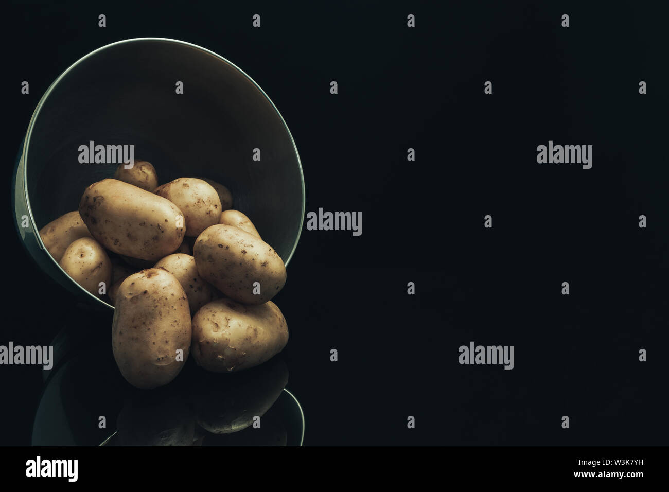Fresh potato in silver hi-res stock photography and images - Alamy