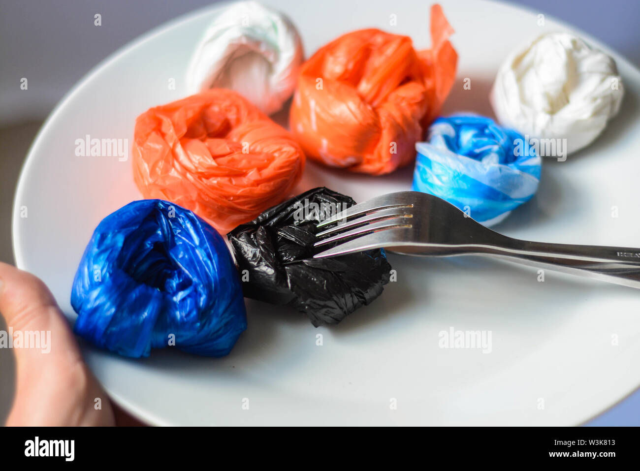 People plastic bags protect hi-res stock photography and images - Alamy
