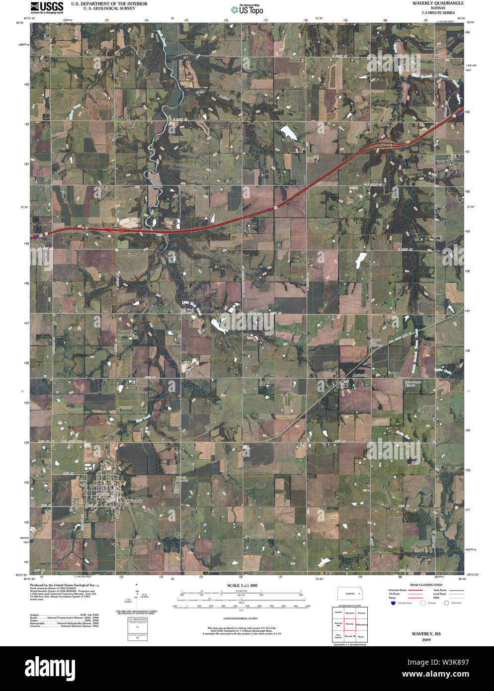 Map of waverly hi-res stock photography and images - Alamy