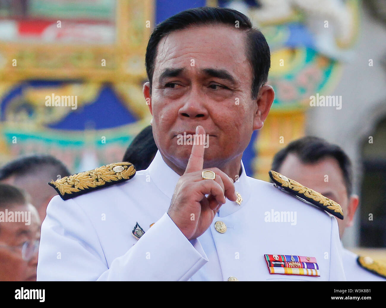Thailand's Prime Minister, Prayuth Chan-ocha gestures after taking oath ...