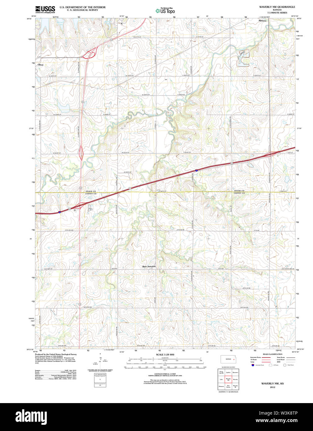 Waverly map Cut Out Stock Images & Pictures - Alamy
