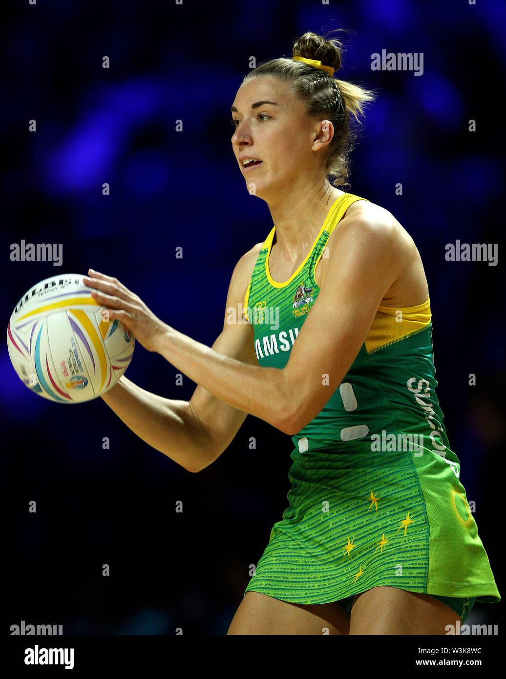 Australia's Sarah Klau during the Netball World Cup match at the M&S ...