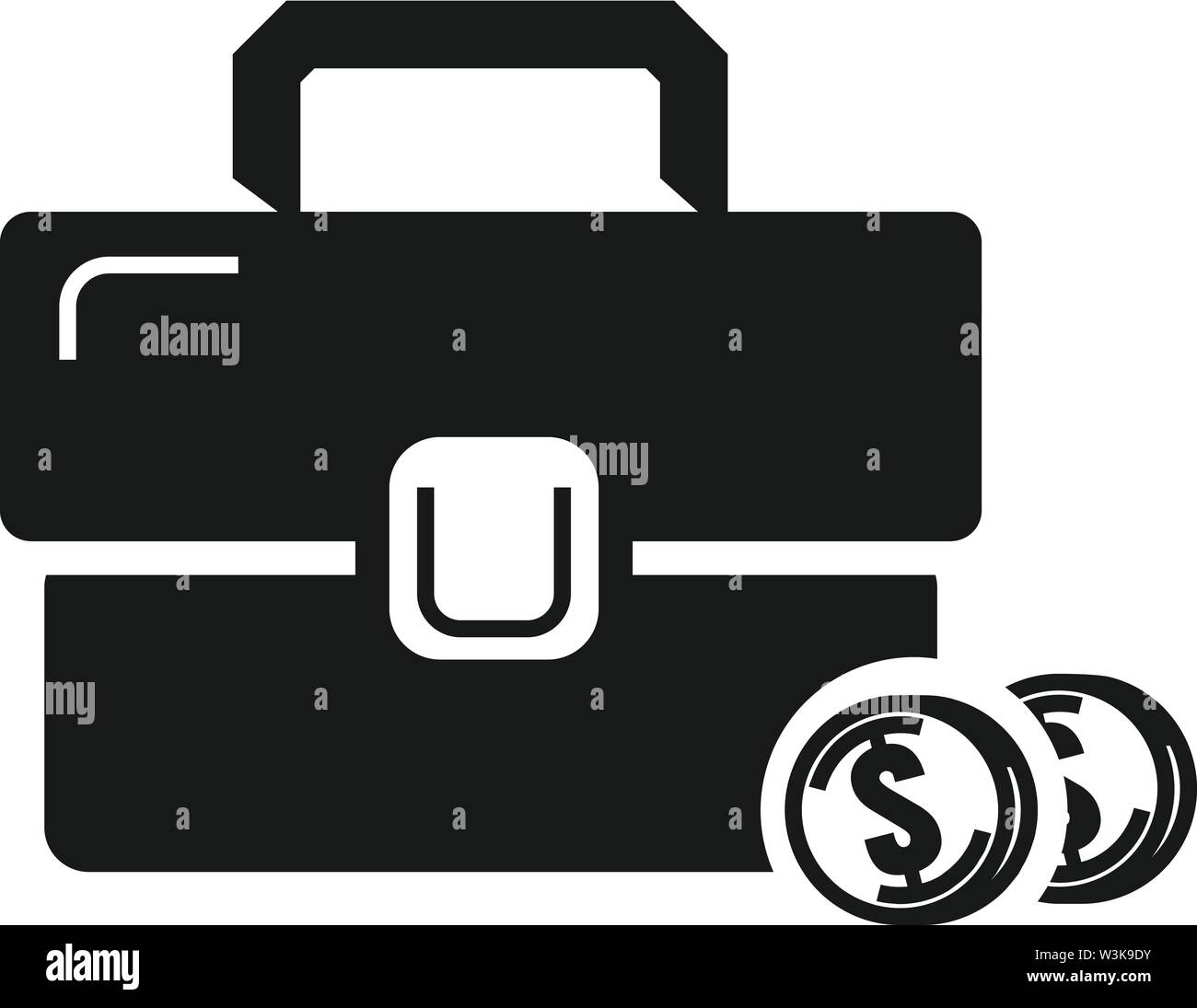 Money case icon. Simple illustration of money case vector icon for web ...