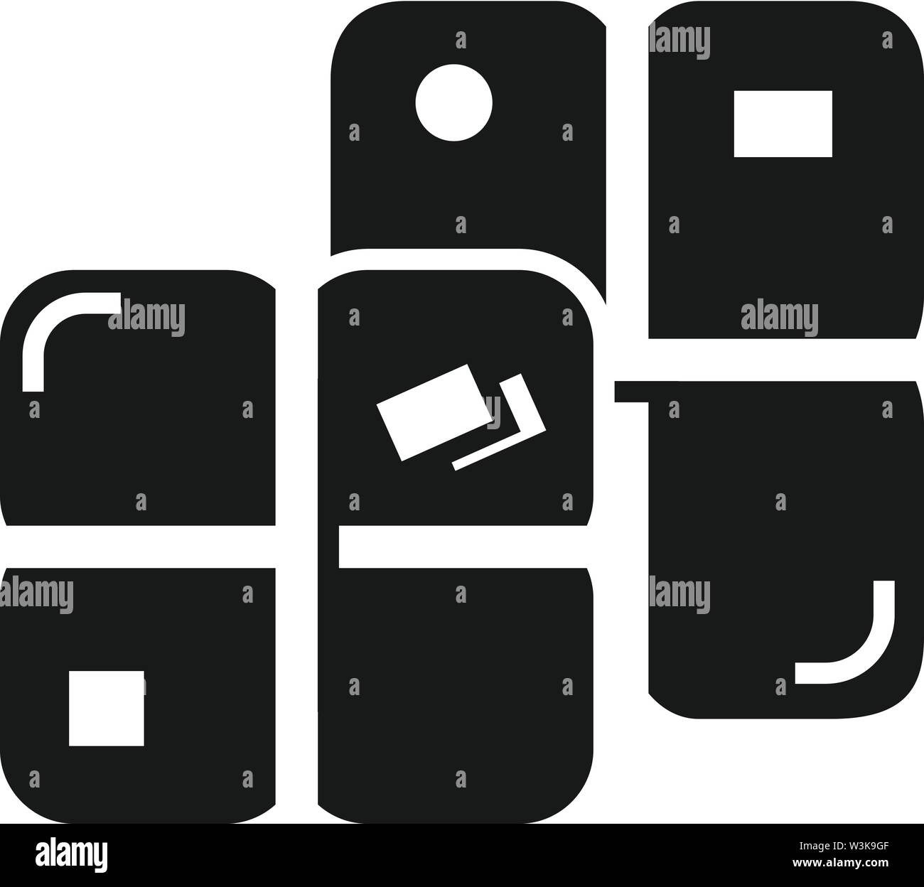 Parcel box icon. Simple illustration of parcel box vector icon for web ...