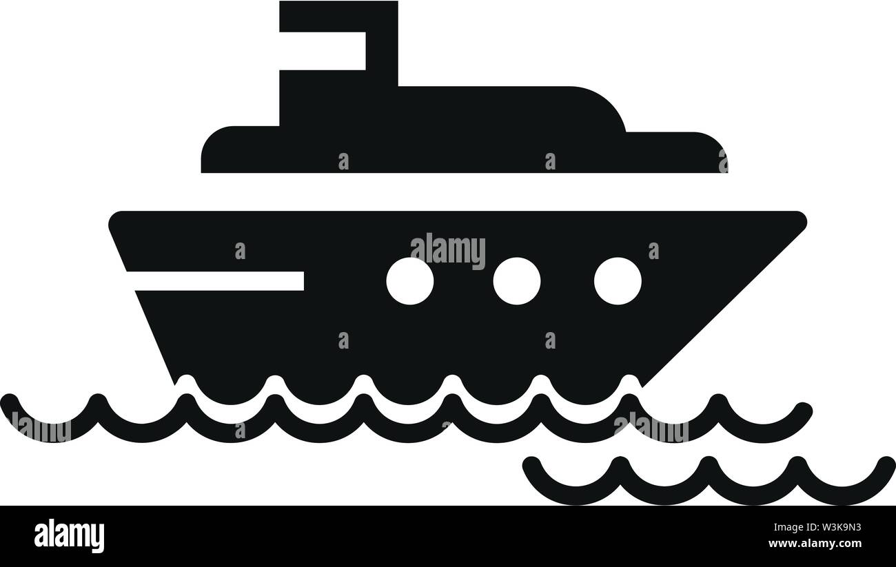 Cargo ship icon. Simple illustration of cargo ship vector icon for web ...