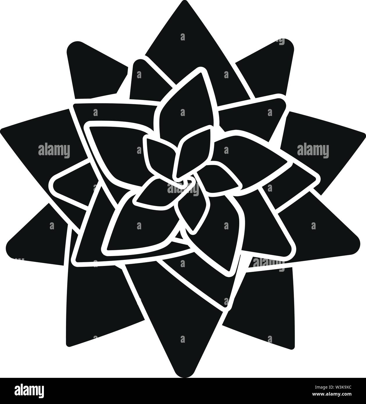 Decoration succulent icon. Simple illustration of decoration succulent ...