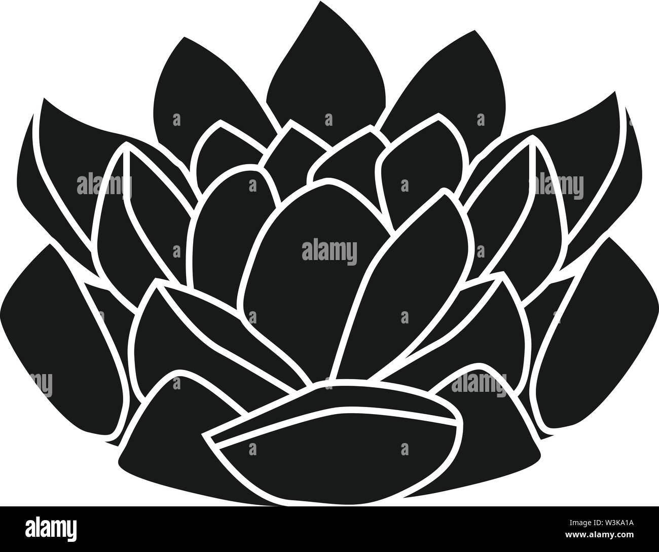 Houseplant succulent icon. Simple illustration of houseplant succulent ...