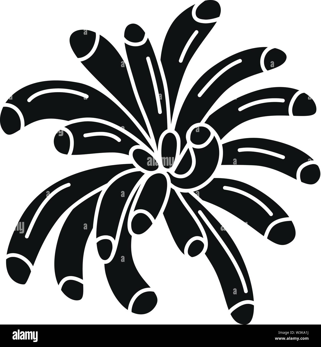 Garden succulent icon. Simple illustration of garden succulent vector ...