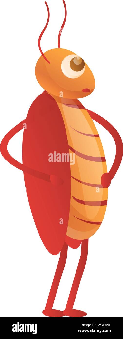 Cockroach bug icon. Cartoon of cockroach bug vector icon for web design ...