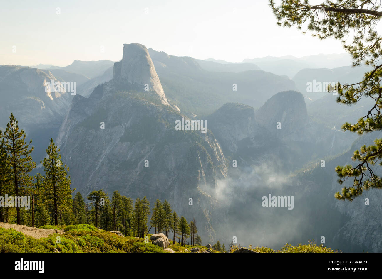 Half Dome viewed from Washburn Point. Yosemite National Park ...