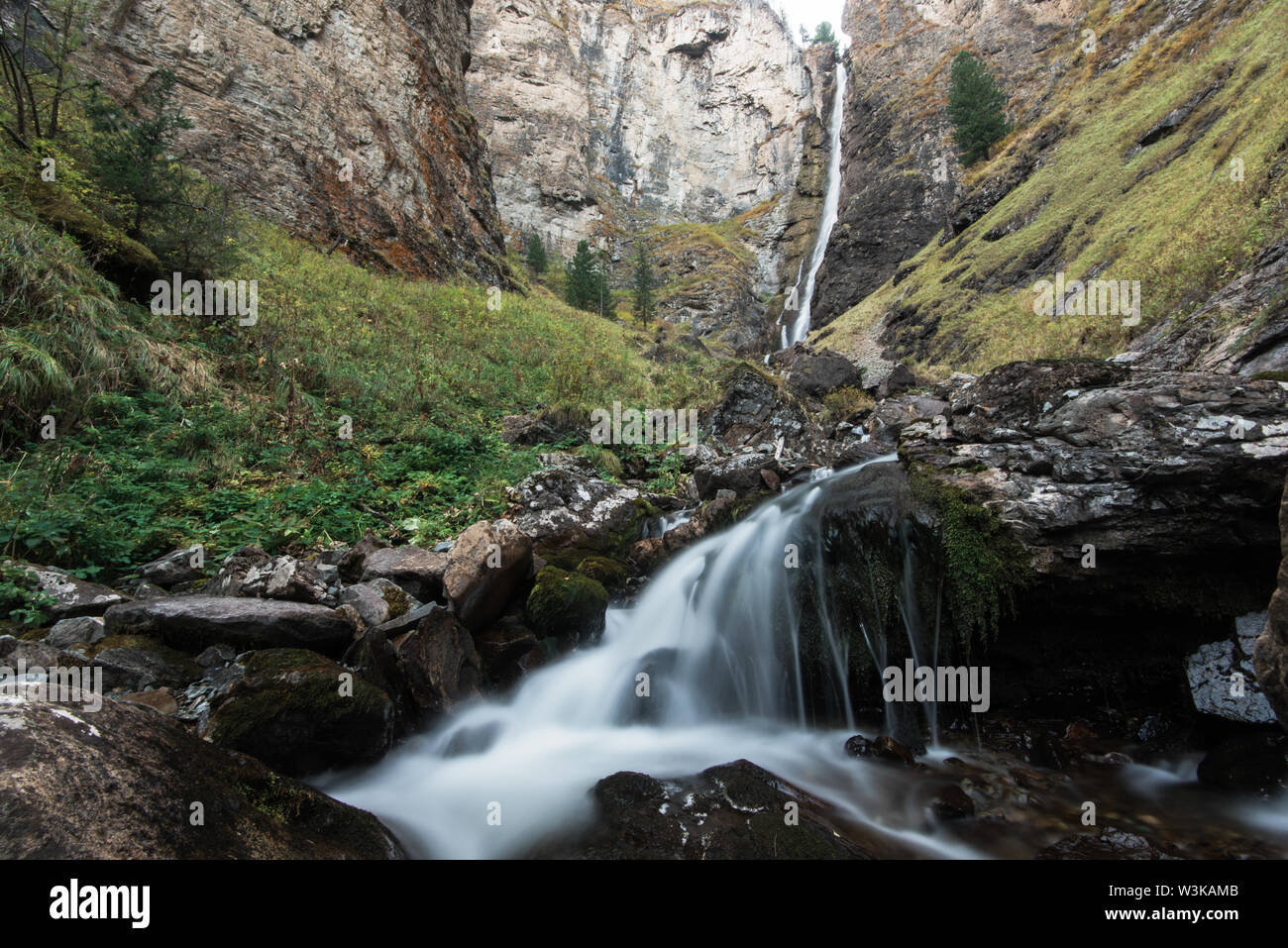 Waterfall on river Shinok Stock Photo - Alamy