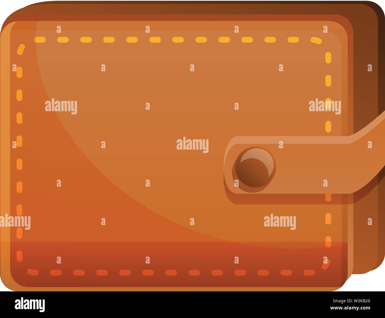 Leather wallet icon. Cartoon of leather wallet vector icon for web ...