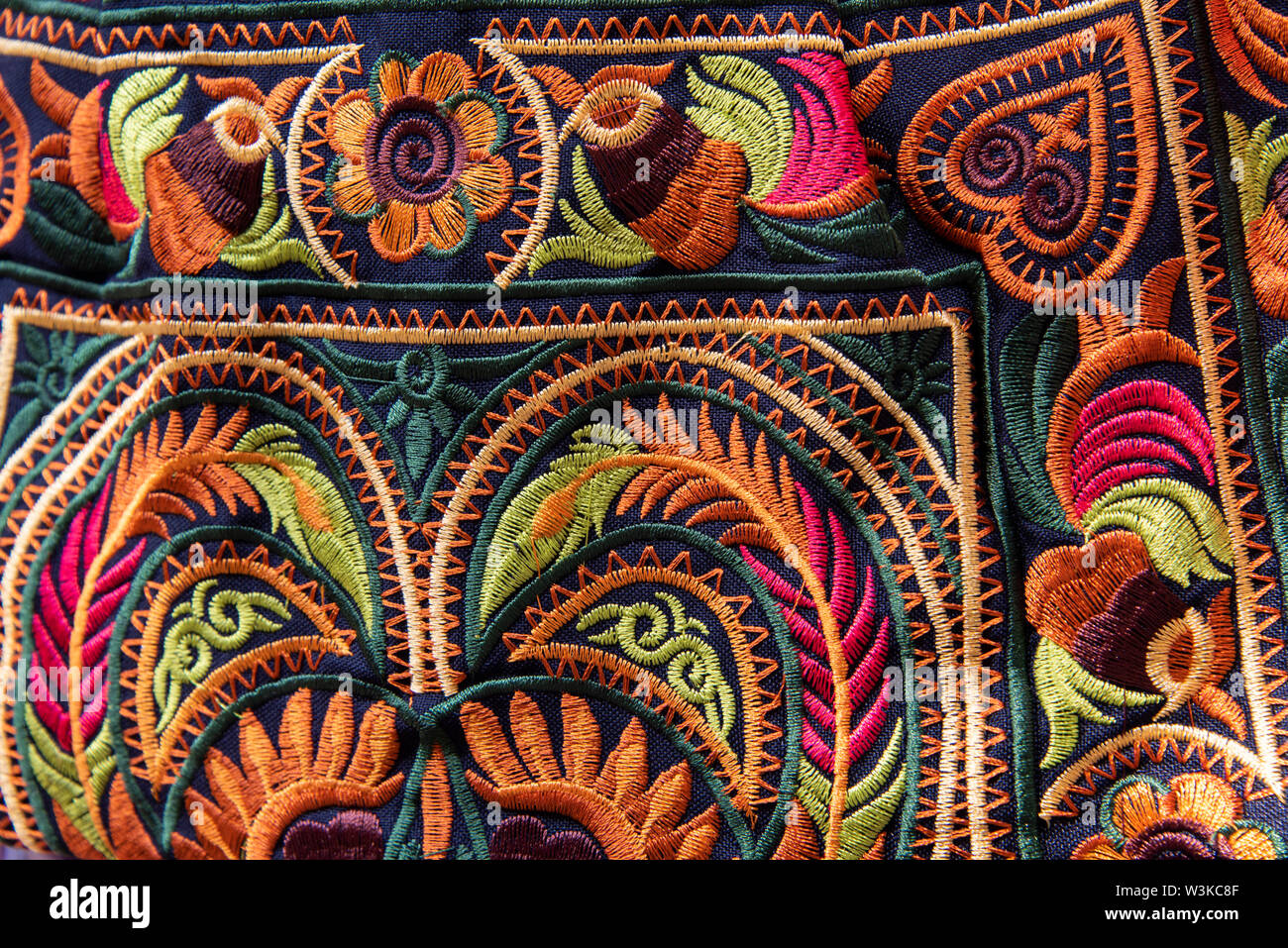 Embroidered fabric texture hi-res stock photography and images - Alamy