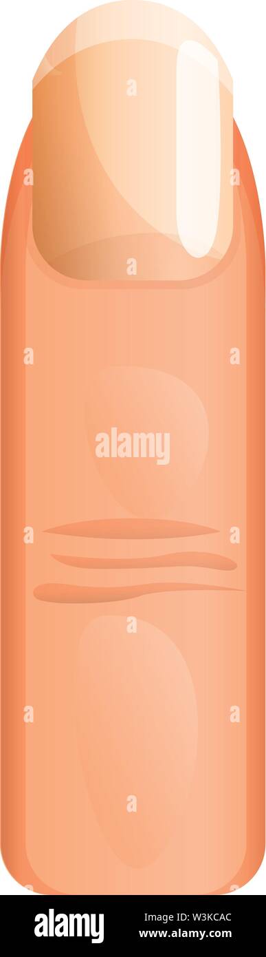 Transparent color nail icon. Cartoon of transparent color nail vector ...