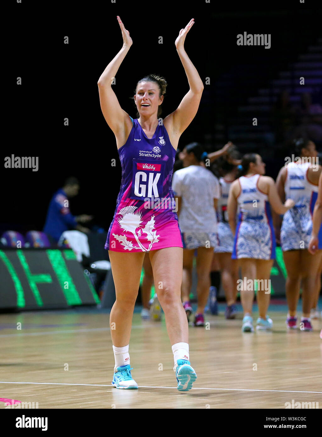 Scotland's Hayley Mulheron celebrates after her sides victory over ...