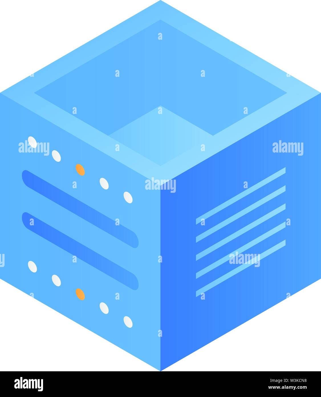 Data storage cube icon Stock Vector Images - Alamy
