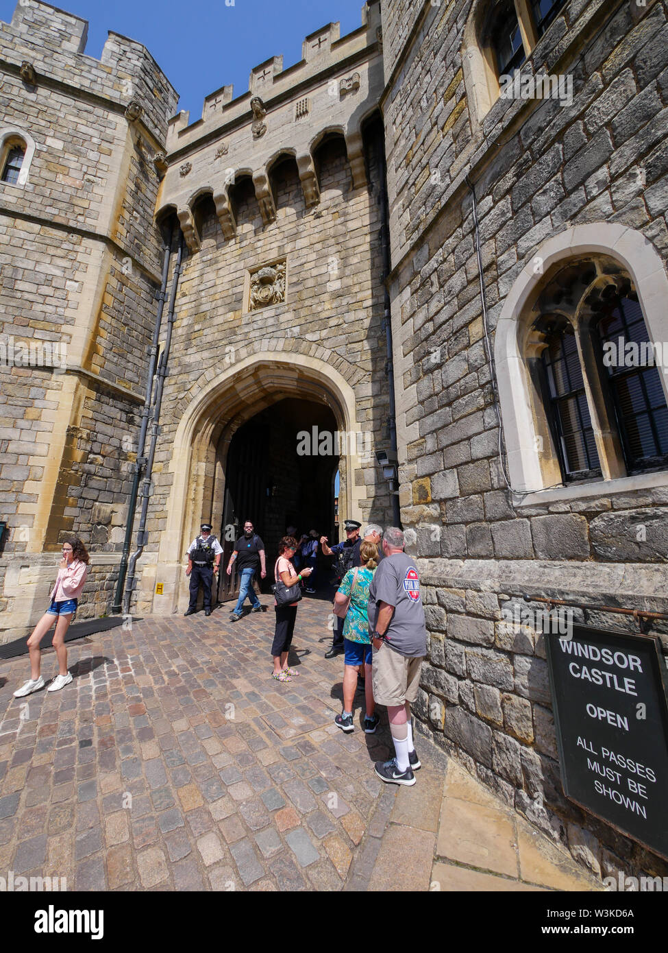 King Henry 8th Gate, at Windsor Castle, Windsor, England, UK, GB Stock ...