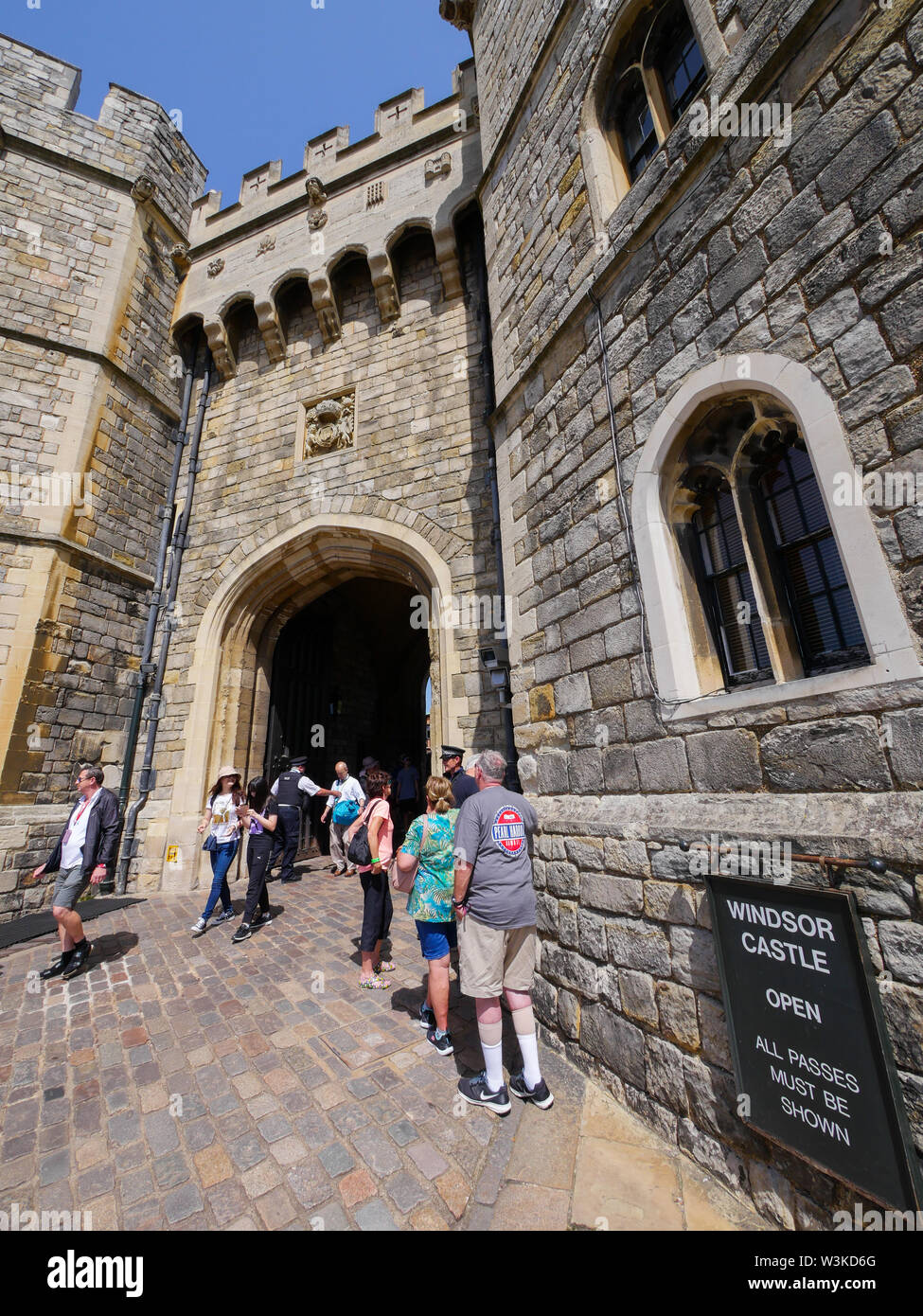 King Henry 8th Gate, at Windsor Castle, Windsor, England, UK, GB Stock ...