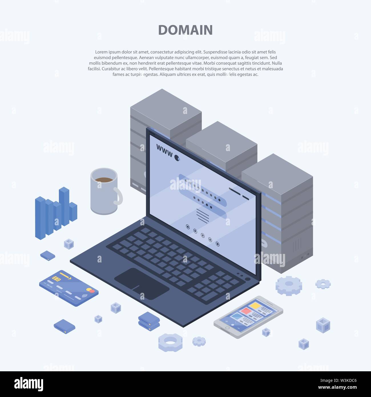 Dot com internet domain logo hi-res stock photography and images - Alamy