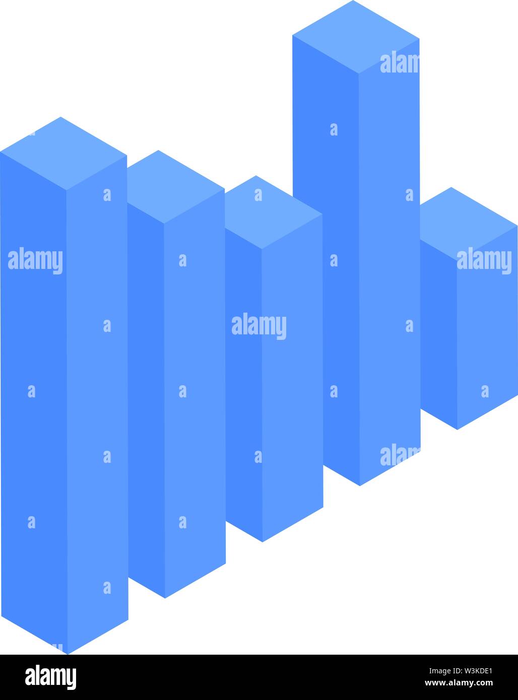 Column graph cartoon style Cut Out Stock Images & Pictures - Alamy