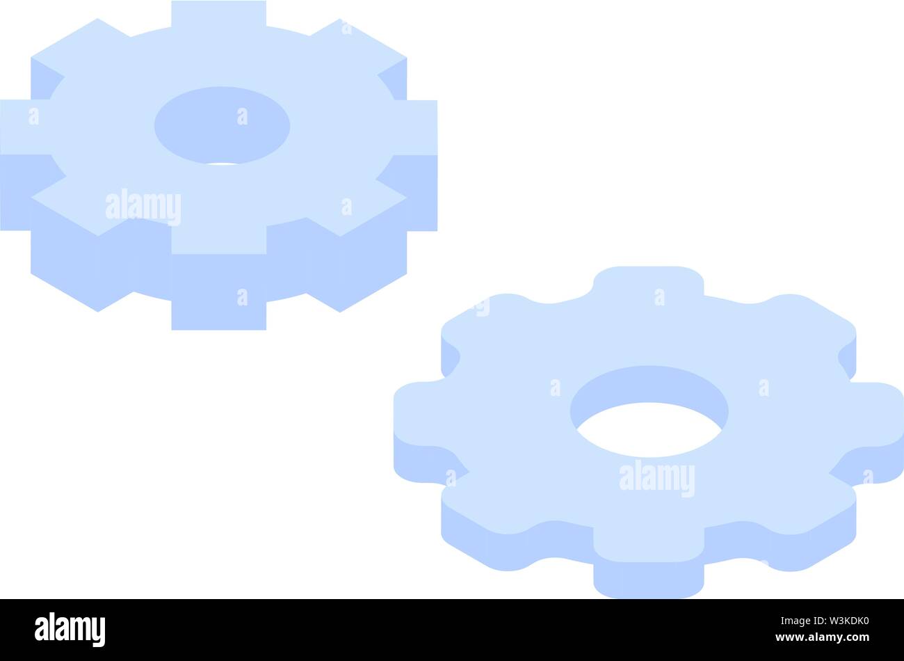 Cog wheel set icon, isometric style Stock Vector Image & Art - Alamy