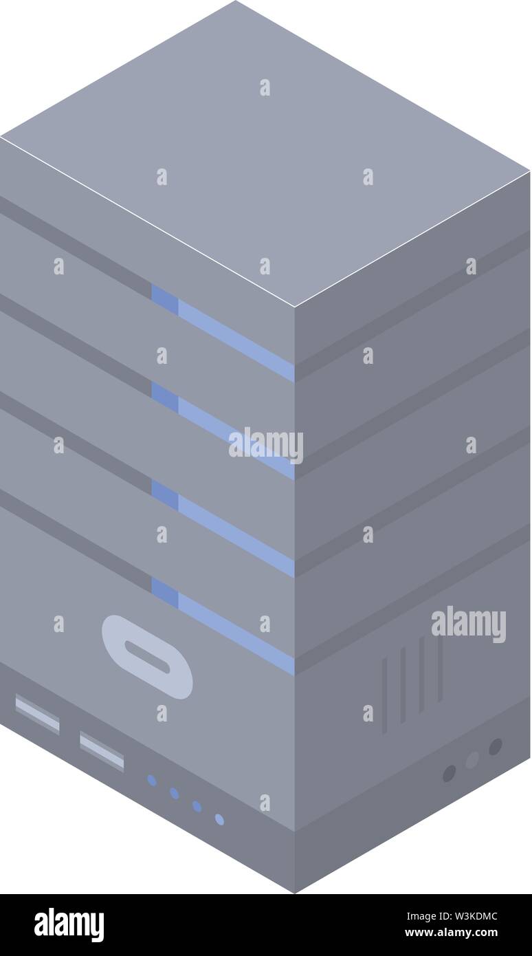 Modern server icon, isometric style Stock Vector Image & Art - Alamy