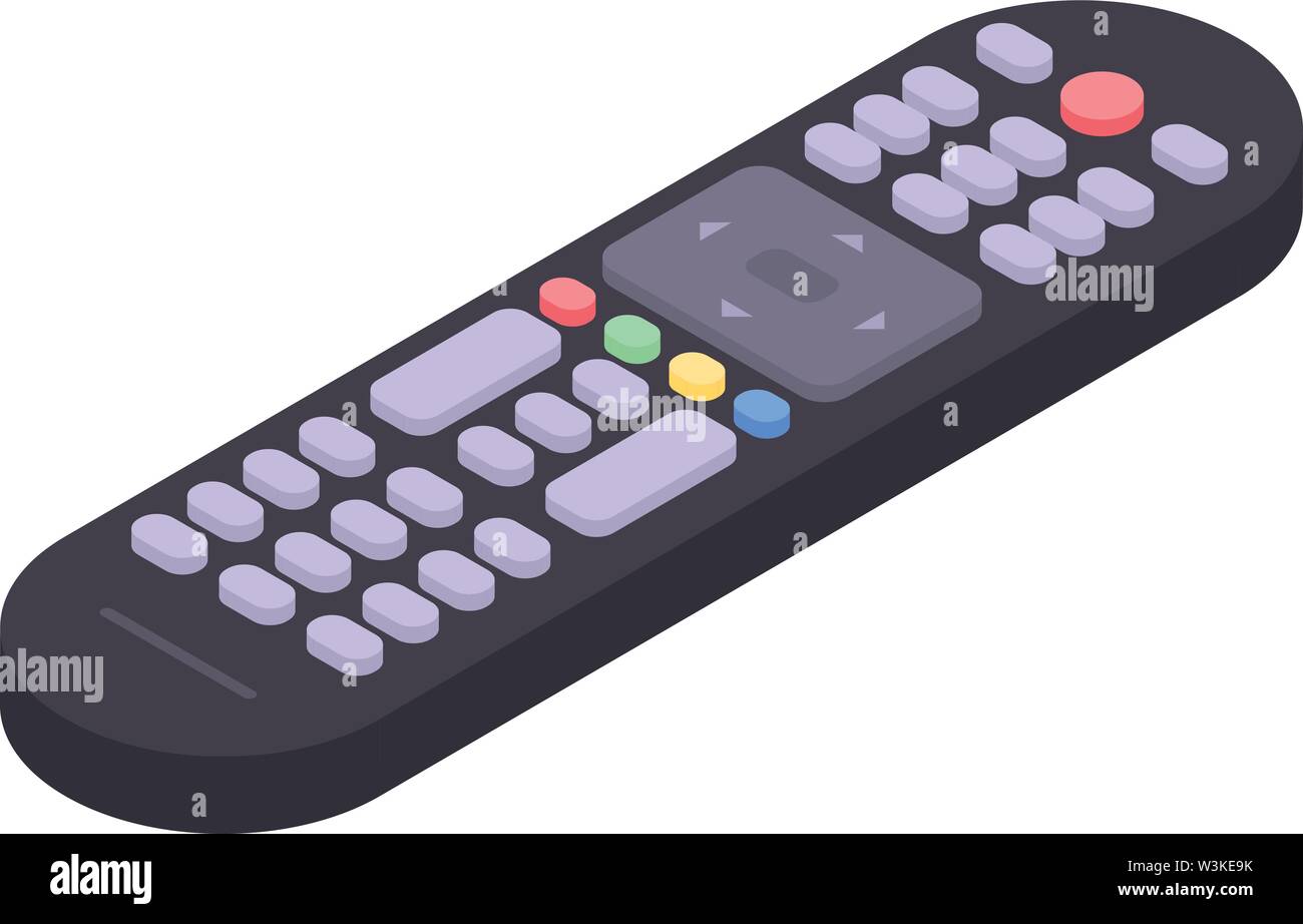 Media remote control icon, isometric style Stock Vector Image & Art - Alamy