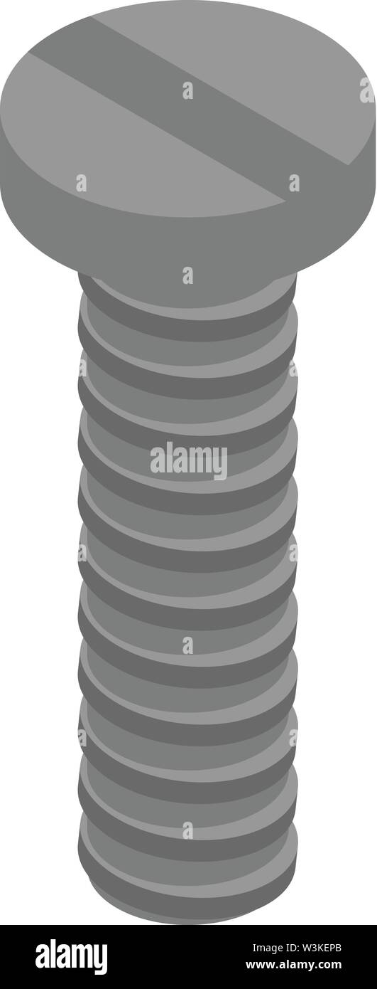 Line screw-bolt icon, isometric style Stock Vector Image & Art - Alamy