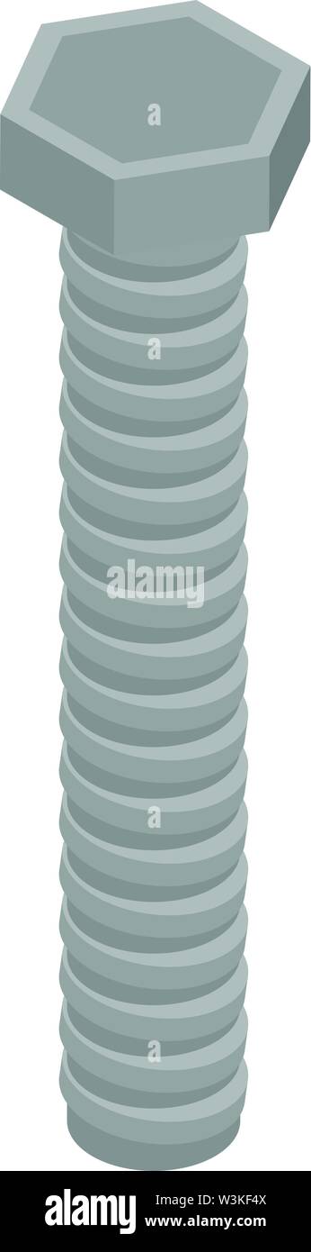 Long metal bolt icon, isometric style Stock Vector Image & Art - Alamy