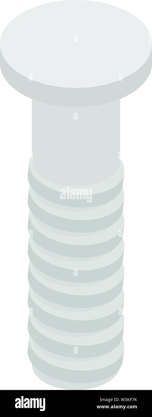 Silver bolt icon, isometric style Stock Vector Image & Art - Alamy