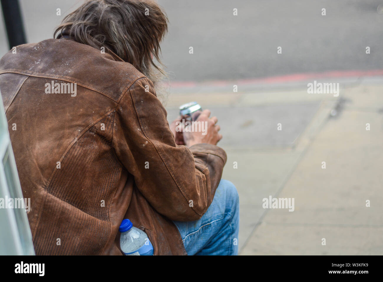 Homeless people on the streets in London Stock Photo - Alamy