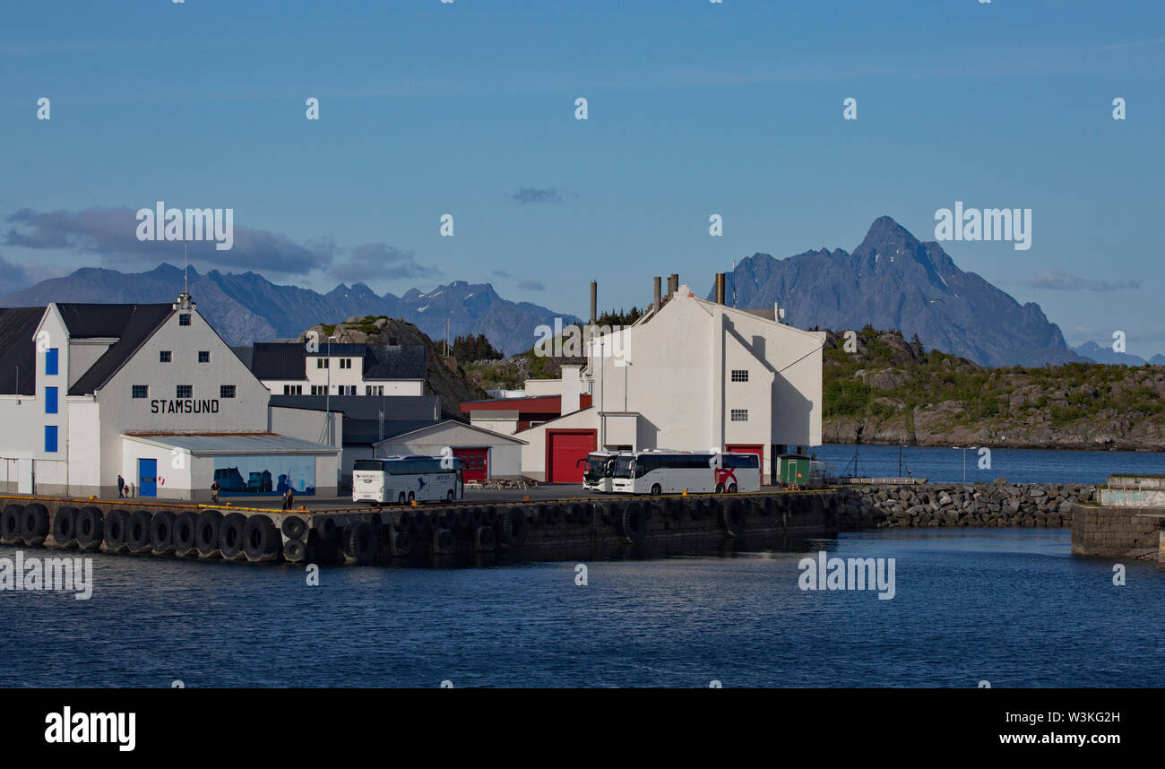 Stamsund Harbour, Vestvagoy, Lofoten Islands, Norway Stock Photo - Alamy