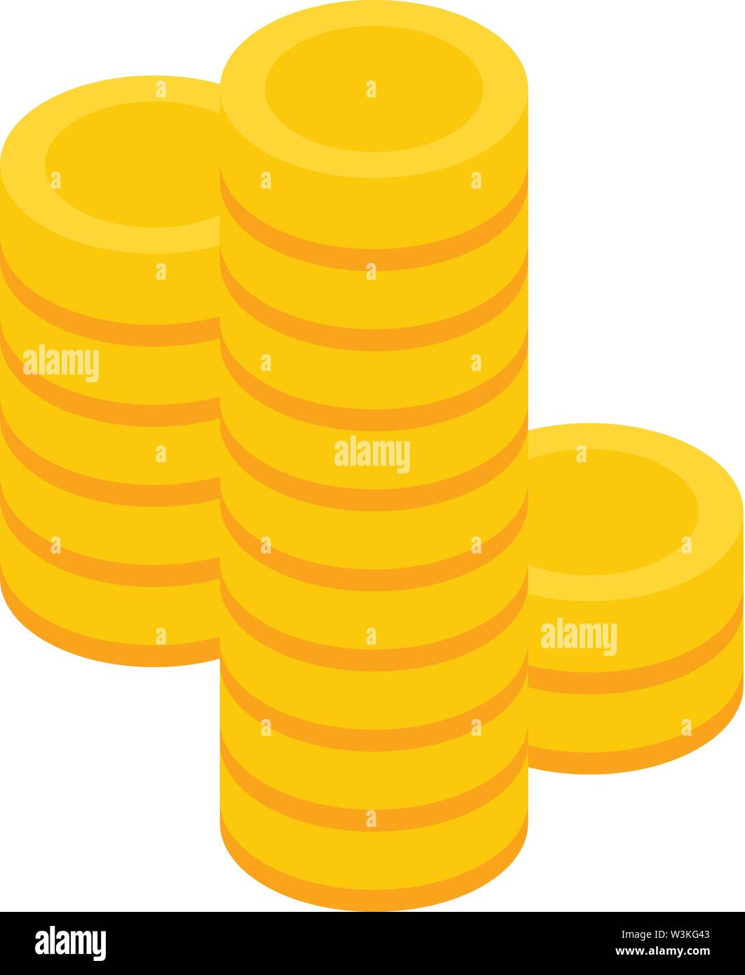 Coins stack icon, isometric style Stock Vector Image & Art - Alamy