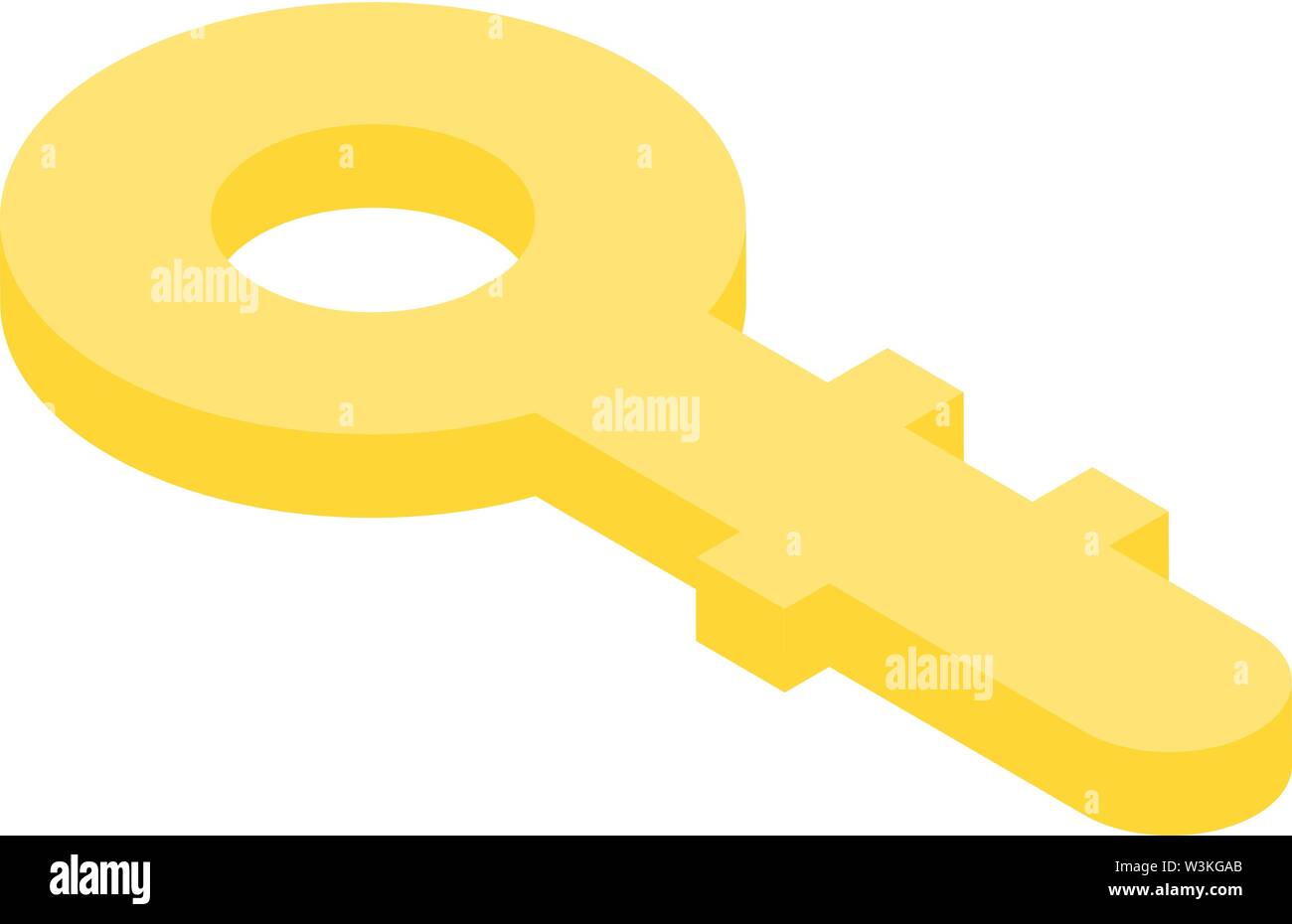 Gold key icon, isometric style Stock Vector Image & Art - Alamy