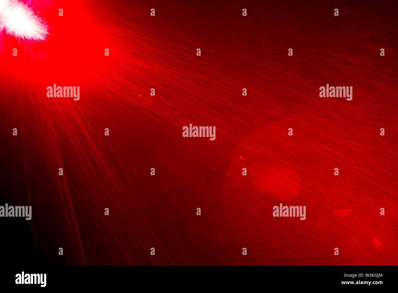 Camera lens flare by laser light create hexagons of objective iris ...