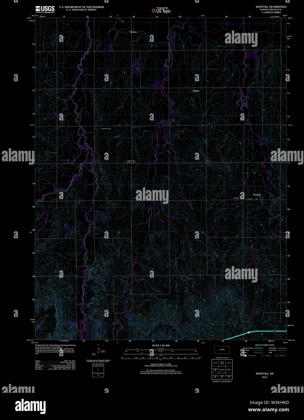 Westfall map hi-res stock photography and images - Alamy